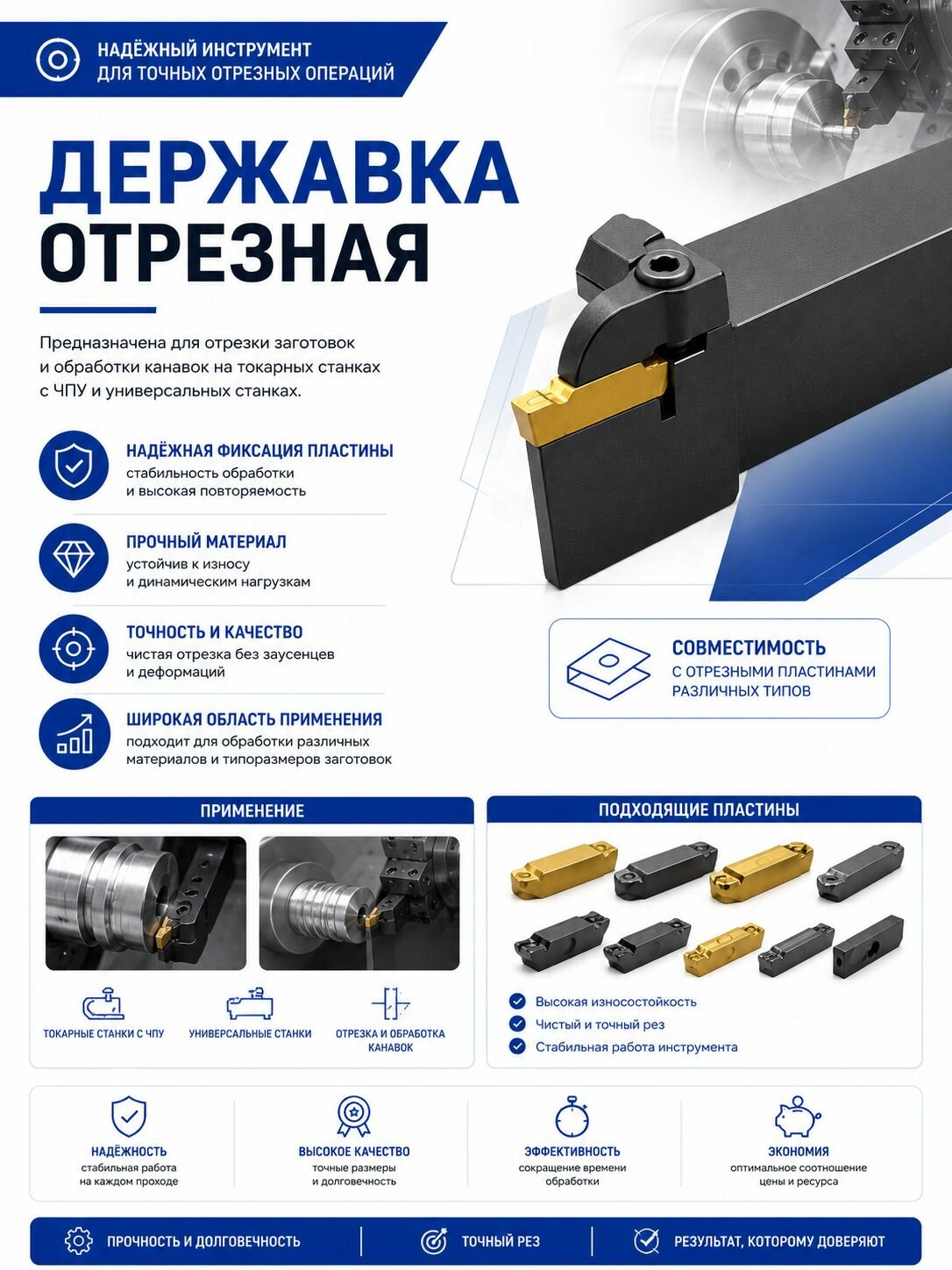 MGEHR2525-4 Отрезная державка