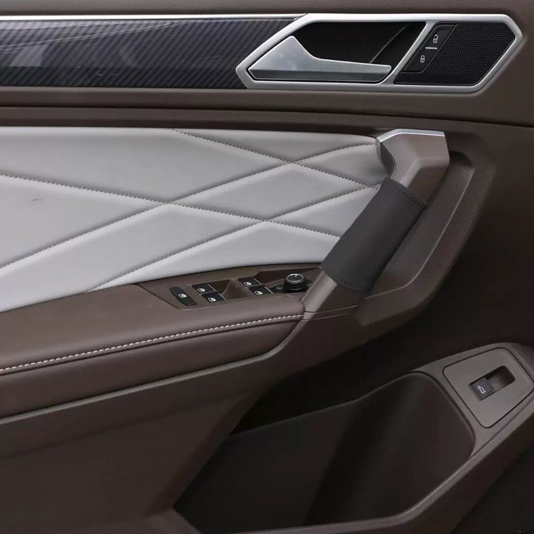 Набор защитных накладок для ручки двери Volkswagen Tiguan 2018-2024, черный, 4 шт.