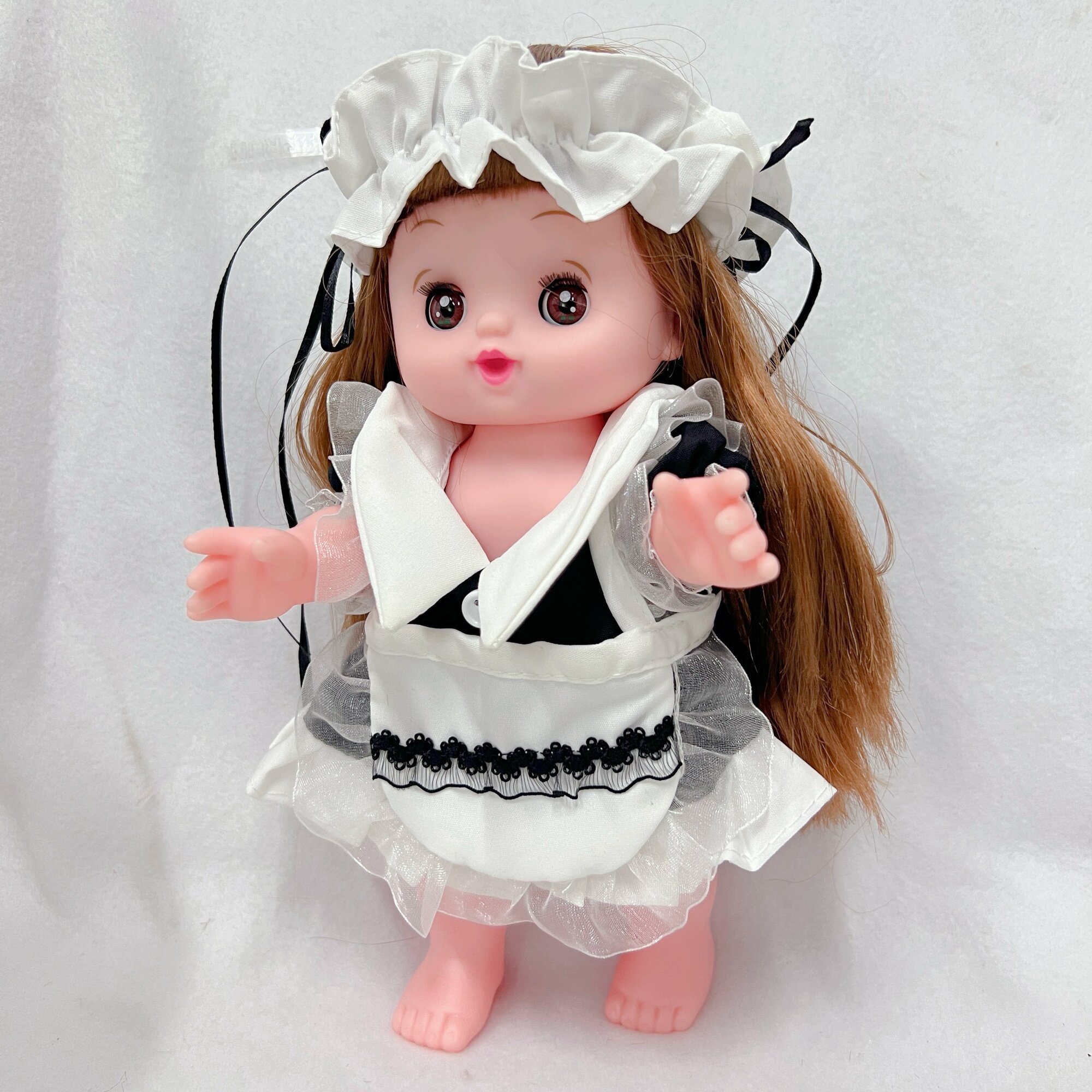 Милува кукла горничной с костюмом, 25 см, игрушка для одевания в детском саду