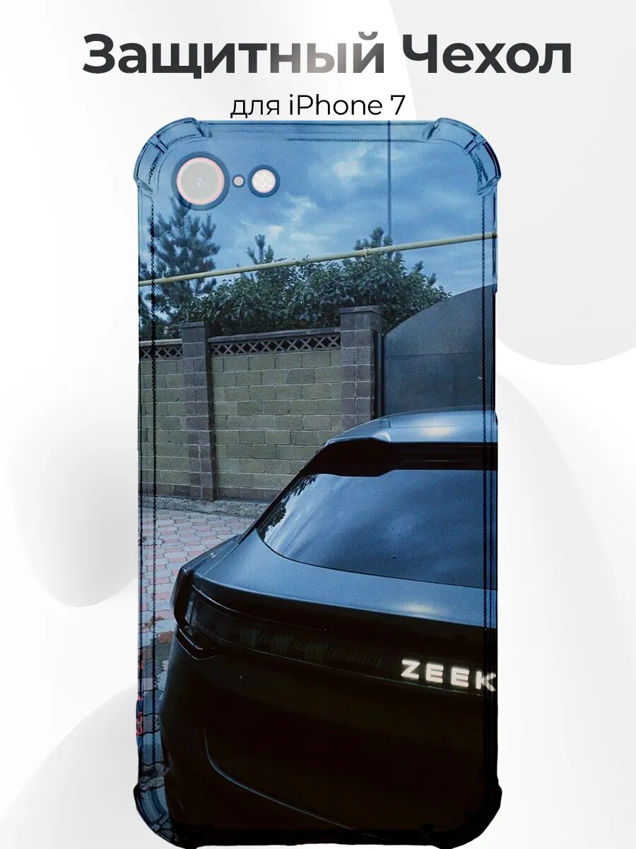 IPhone 7/8/SE 2 Zeekr 001 чёрный вид сзади