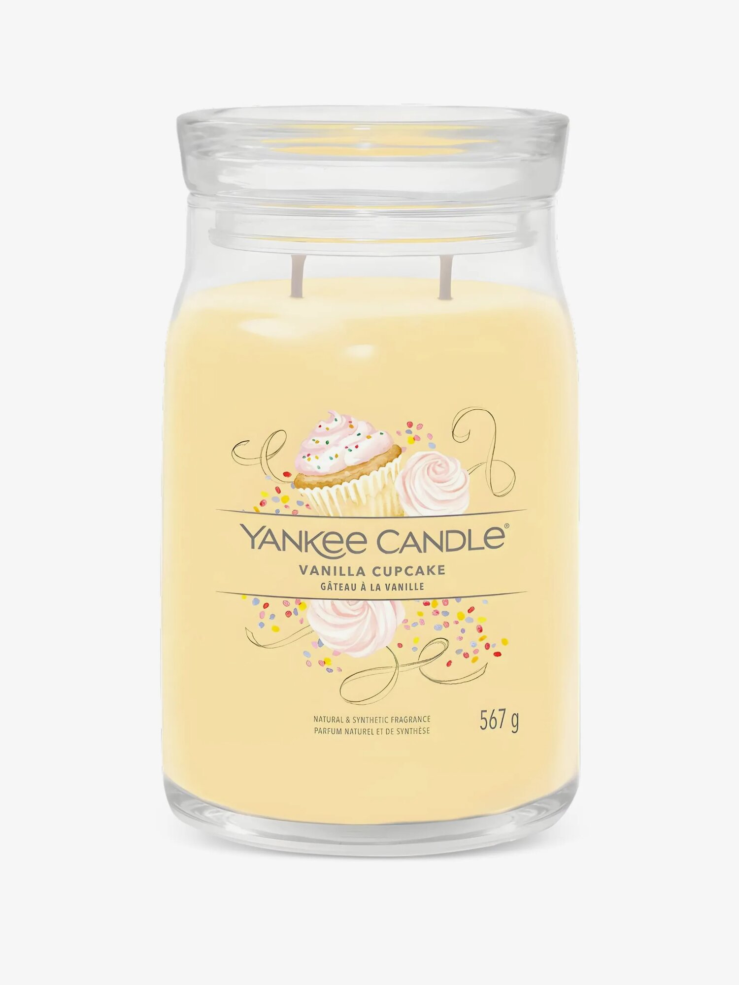 Большая свеча Vanilla Cupcake, OneSize , желтый