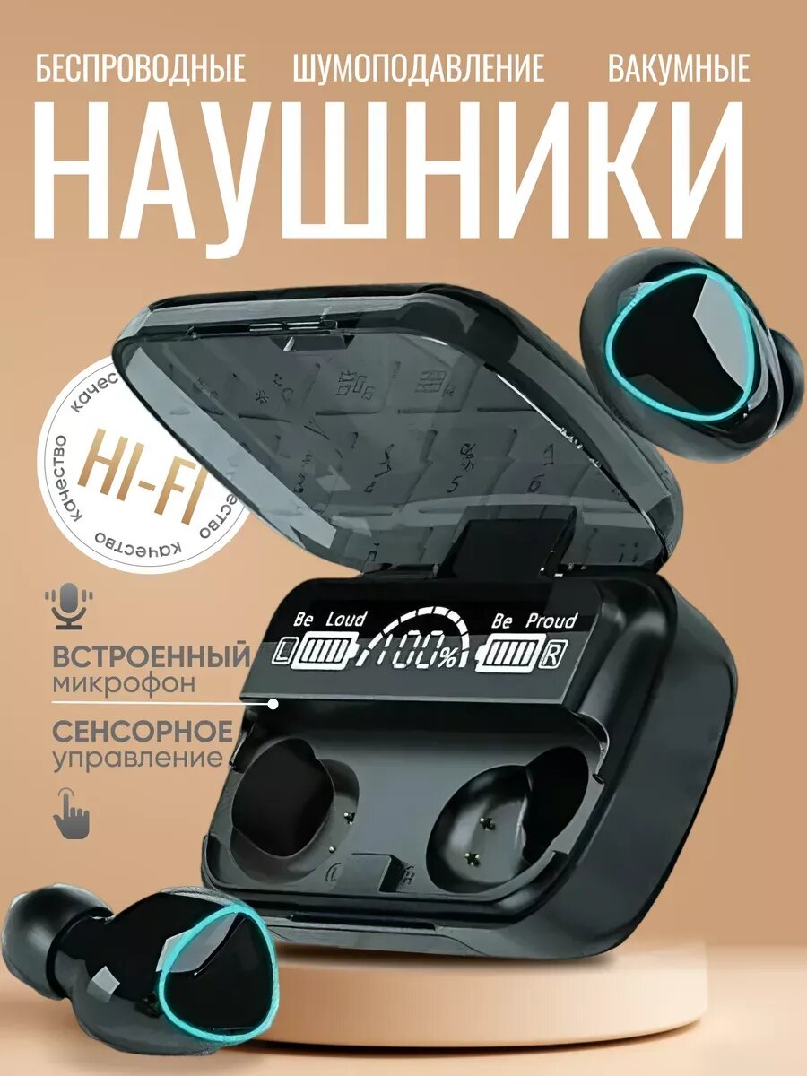 Наушники , игровые, Bluetooth 5,1, активное шумоподавление, чёрные
