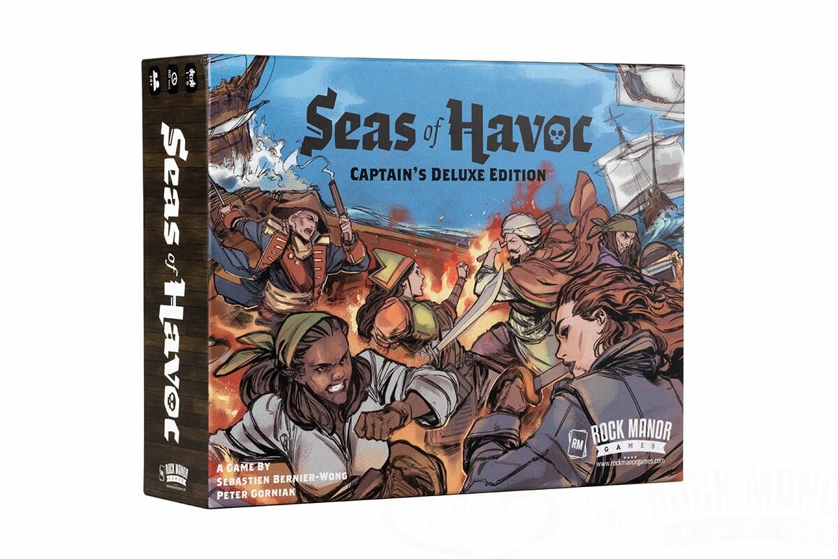 Настольная игра Seas of Havoc. Captain's Deluxe Edition / Моря Хаоса. Капитанское Делюкс Издание на английском языке