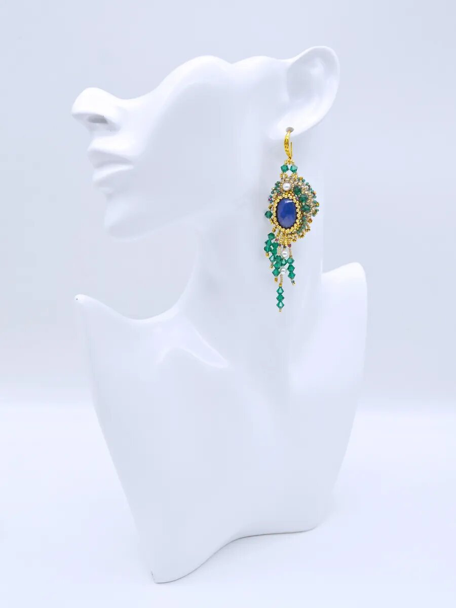 Серьги, кристаллы Swarovski