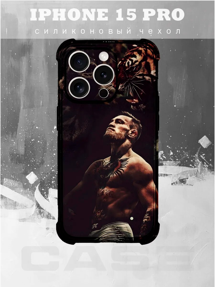 Чехол на IPHONE 15 PRO с принтом конор макгрегор