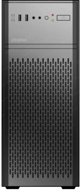 Miditower Digma DCC-MD301 Black ATX без БП — фото 1
