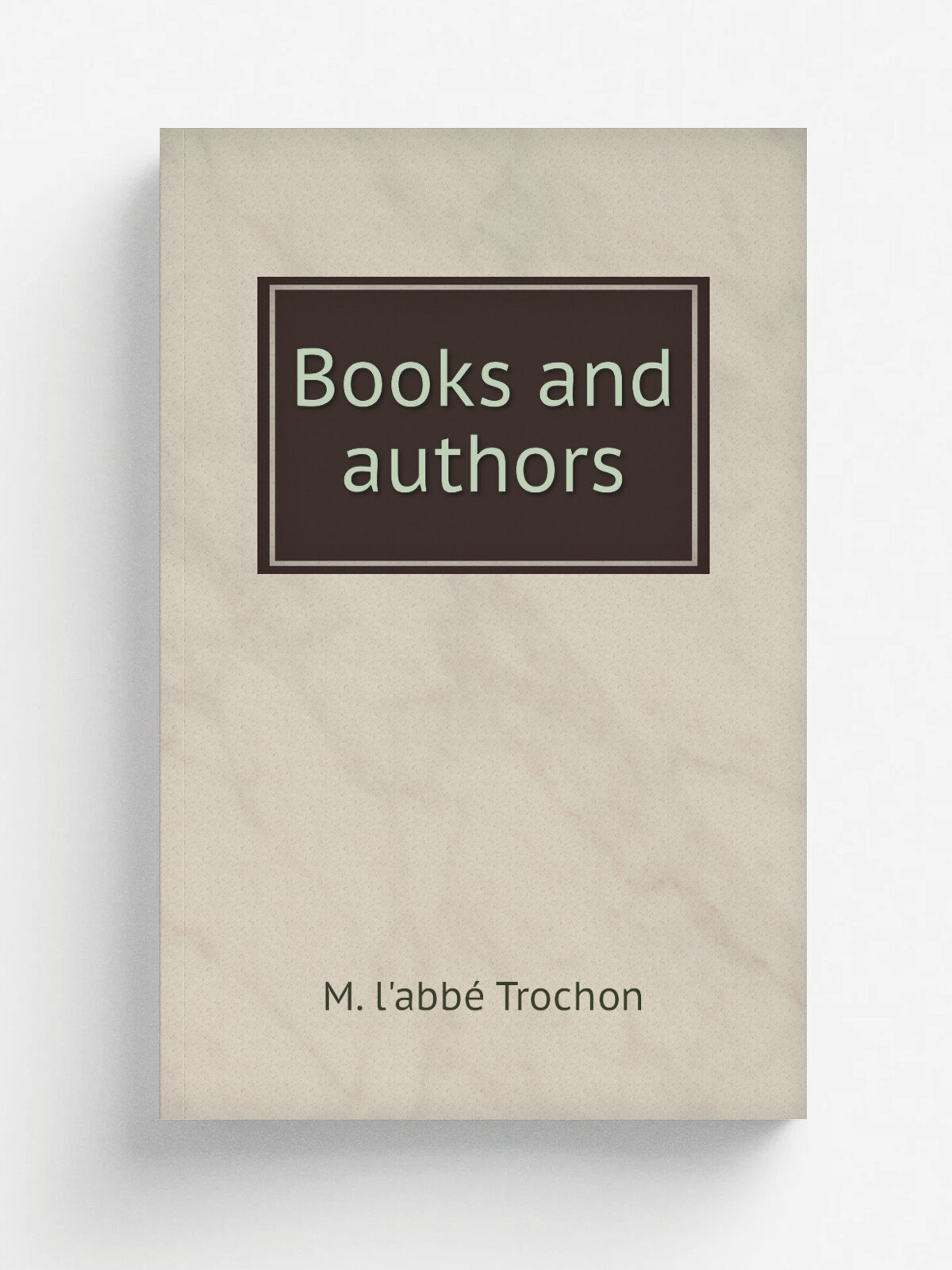Books and authors