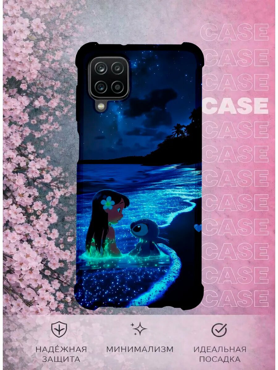 Чехол на Samsung A12 с принтом Лило и Стич