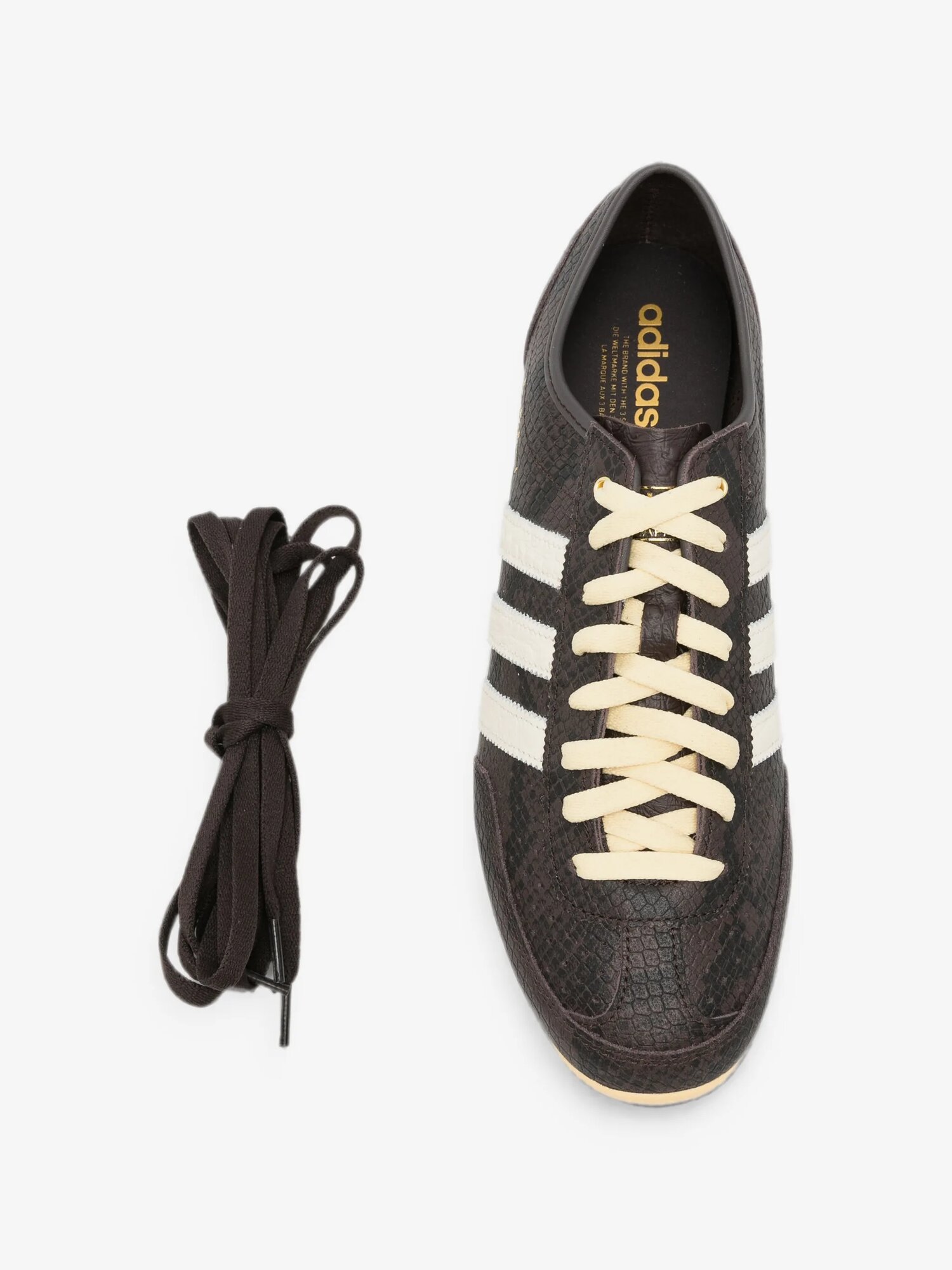 Кроссовки adidas Japan snake-effect sneakers, размер 10, коричневый — фото 1