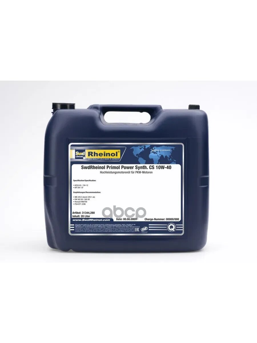 SWD Rheinol Swd Rheinol Primol Power Synth Cs 10W-40 (Sn/Cf/