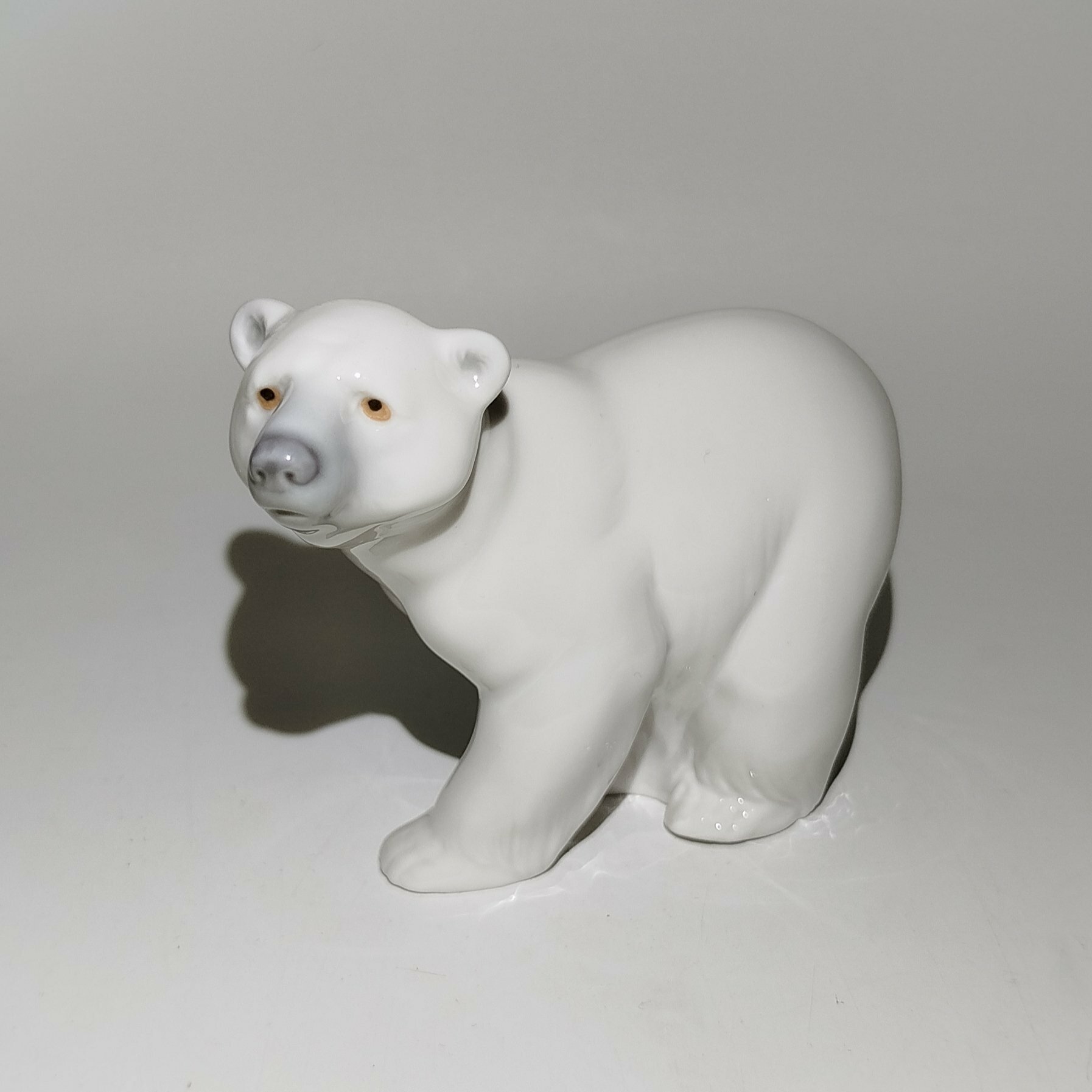 Статуэтка "Белый медведь", Lladro, фарфор, роспись, Испания, 1977-1984 гг.