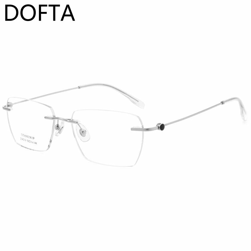 DOFTA ультралегкие мужские очки из титана SILVER, Серебряный