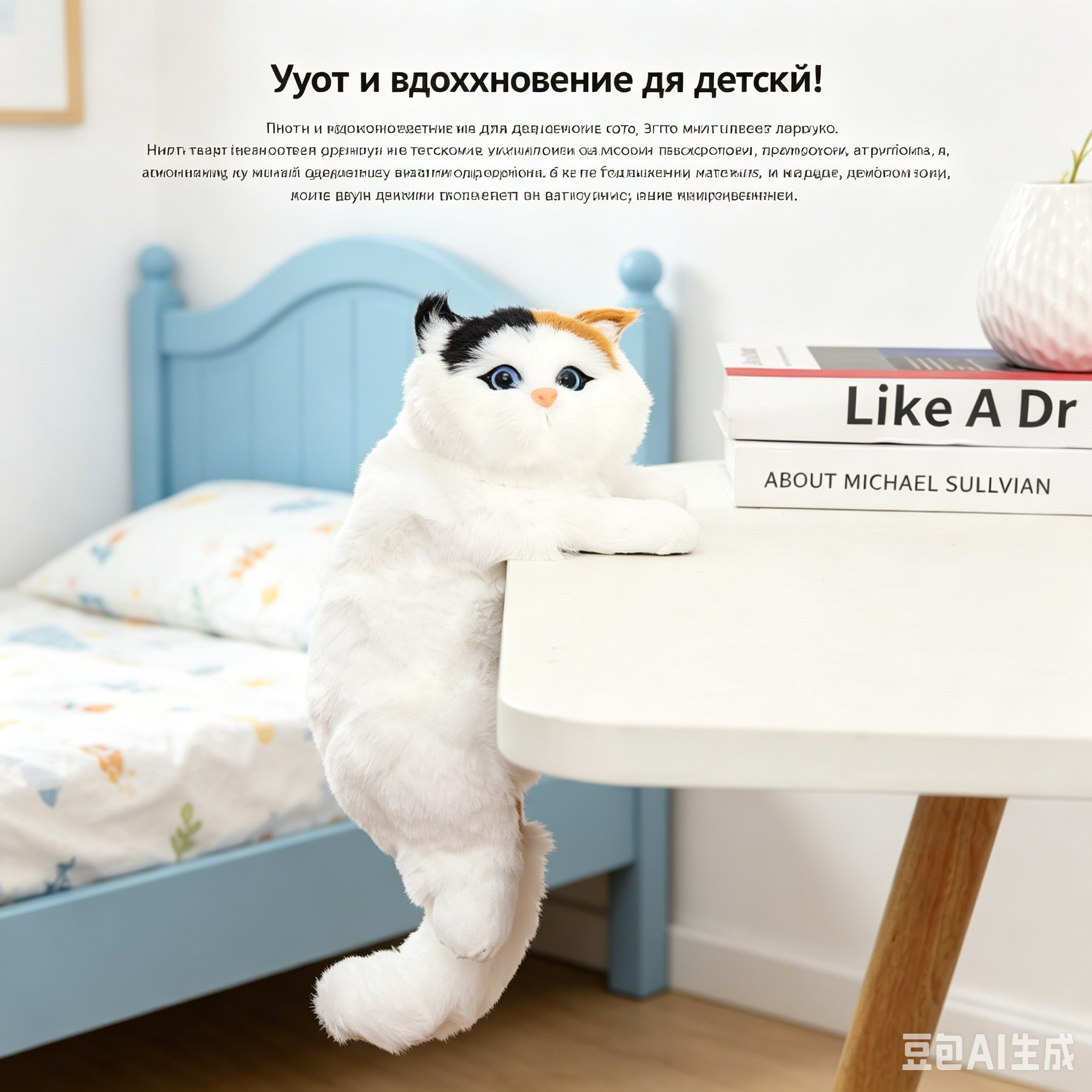 Милые игрушки для домашних кошек, предметы интерьера, детские игрушки, декоративные украшения, белый (Высота: 28 см; Длина: 15 см; Ширина: 13 см; Цвет товара: blanc)