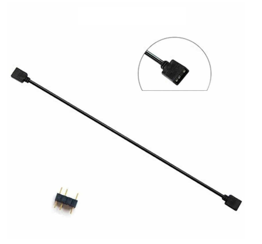 Материнская плата RGB SYNC Splitter 12 В 4-контактный RGB / 5 В 3-контактный ARGB концентратор удлинительный кабель-разветвитель питания для материнской платы ASUS GIGABYTE