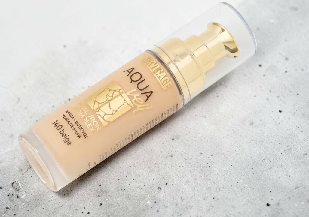Тональный крем-флюид для лица LUXVISAGE Aqua veil hyaluron complex, 140