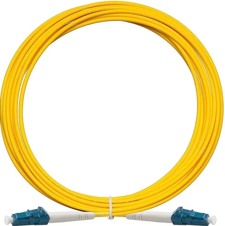 Патч-корд EXEGATE FC-S-9-LC-LC-10M-LSZH 10м, многожильный, желтый