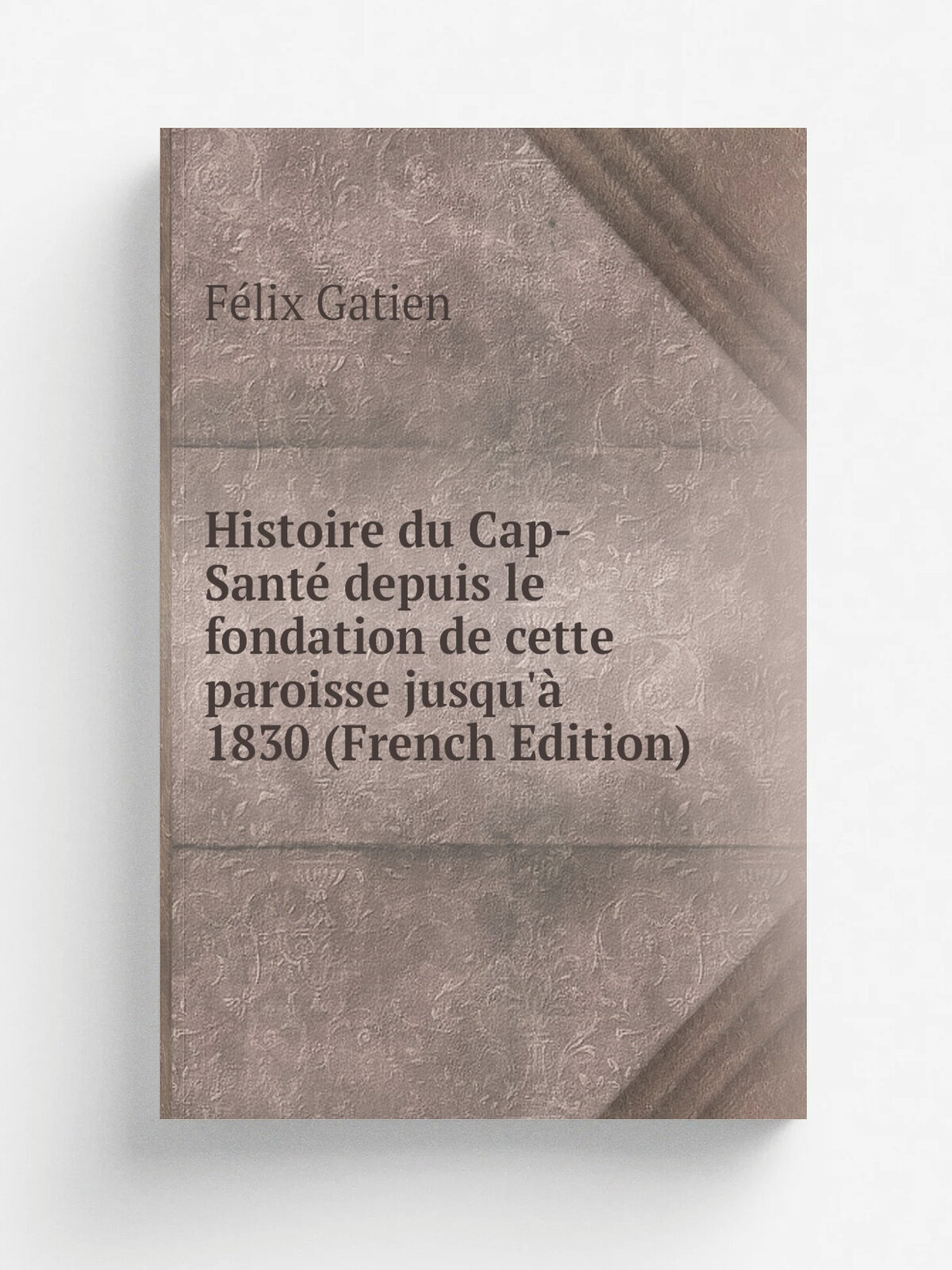 Histoire du Cap-Sant. depuis le fondation de cette paroisse jusqu'. 1830 (French Edition) | F.lix Gatien | Репринт
