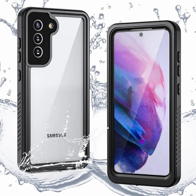 Водонепроницаемый чехол для Samsung Galaxy S21 FE / Самсунг Галакси S21 FE, IP68 Waterproof Shockproof Case, Черный