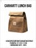 Сумка для ланча Carhartt, классический винтажный материал, бежевый, 37 x 20 x 12...