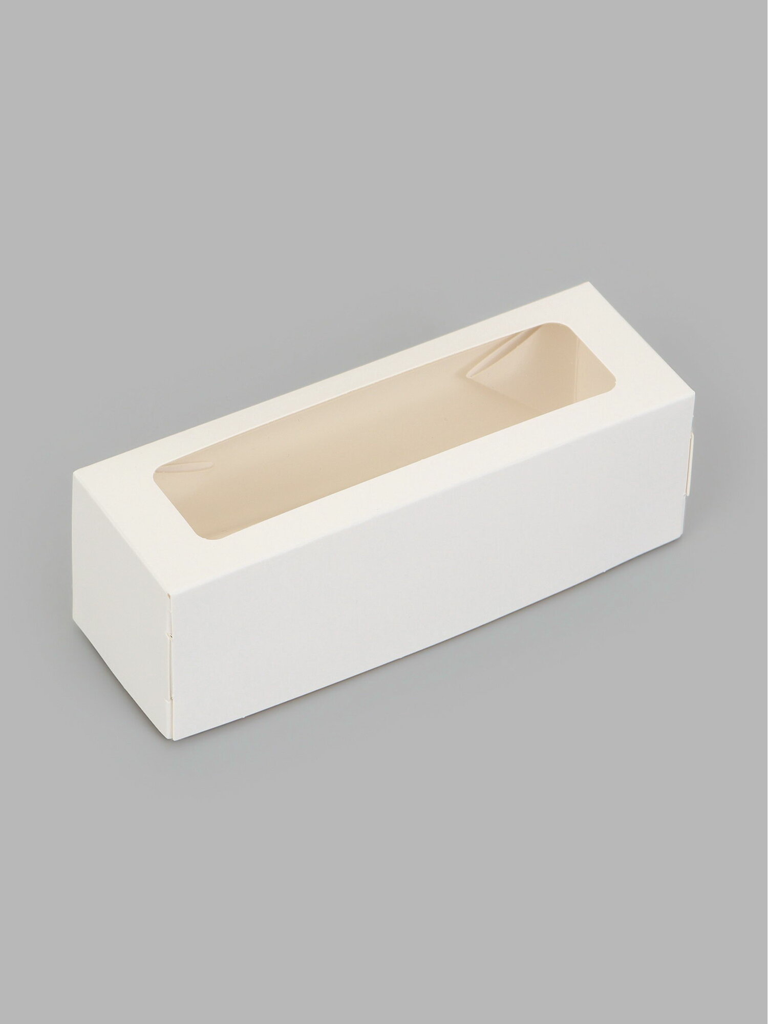 Коробка самосборная с окном, 15x5x5 см, белая, размер упаковки: 25.2 x 0.2 x 25.8 см, 5 шт.