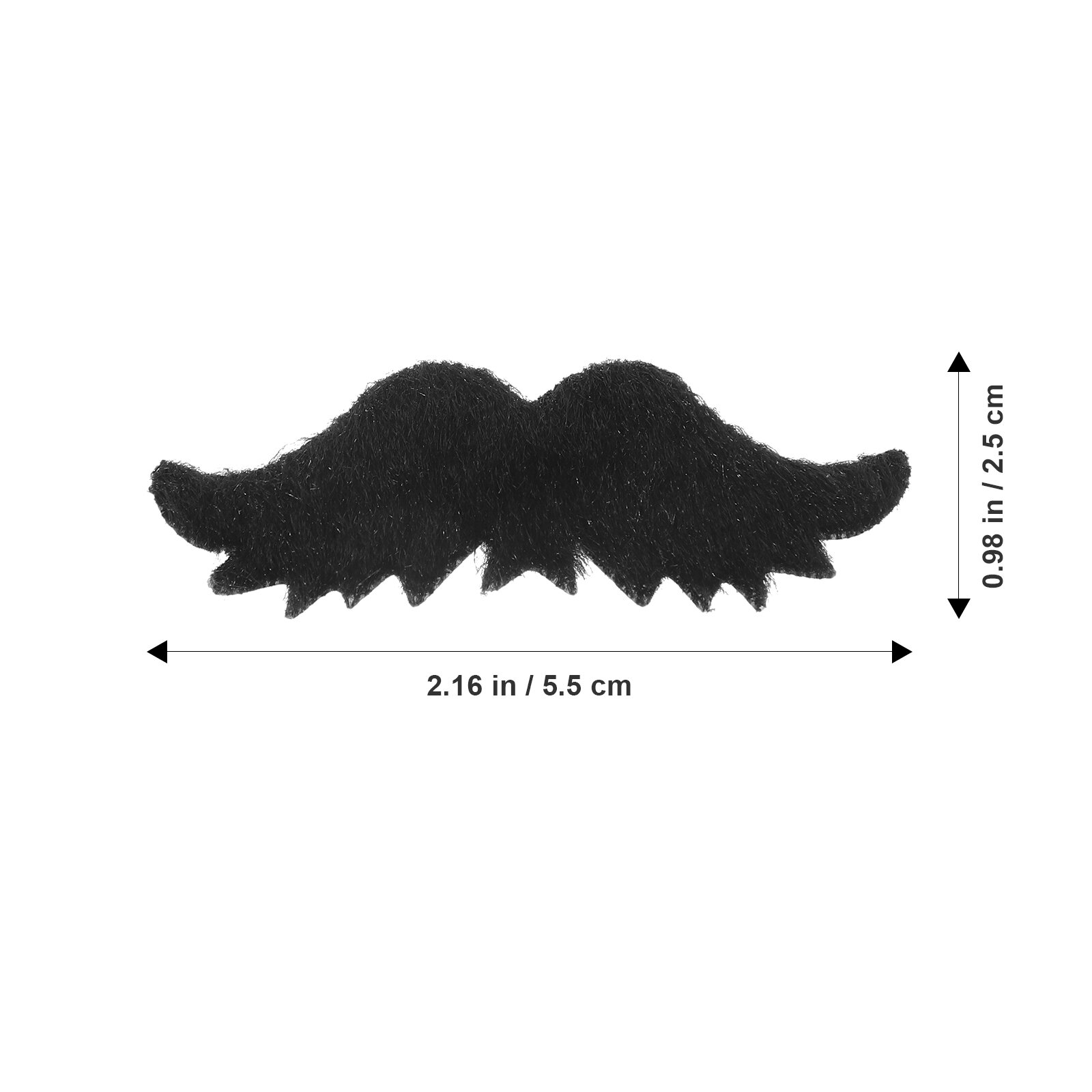 24 Штуки Липучие Фальшивые Усы И Бороды Для Костюмов 5.50X2.50X0.30Cm