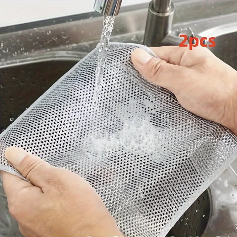 Металлические чистящие салфетки для кухни 2 шт.