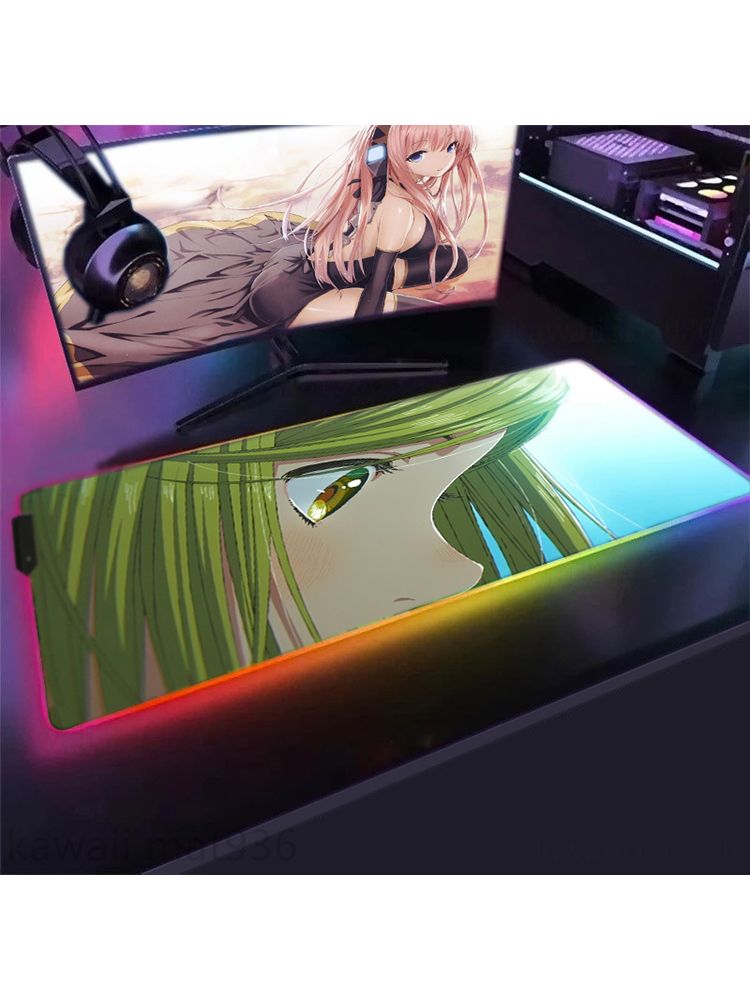 Игровой коврик для мыши RGB, мультсериал Witch Hat Atelier, размер 40x90XXL