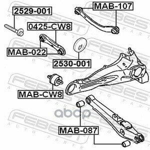 Болт с эксцентриком Febest арт. 2529-001