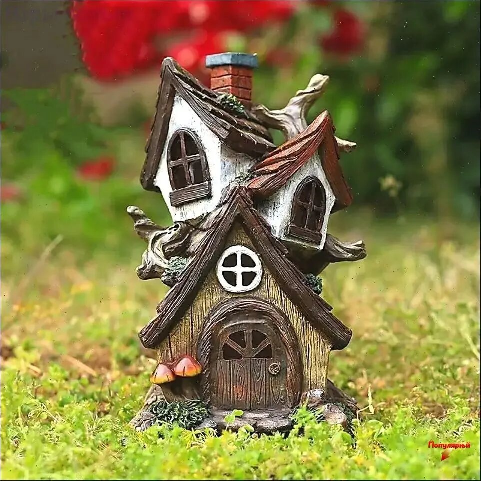 Фигурка садовая, на газон, из смолы, коричневая, 18.5x14.5x29.5 см