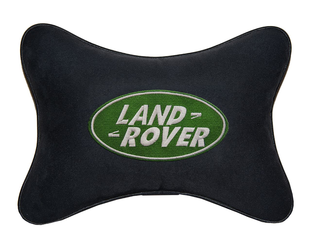 Подушка на подголовник автомобильная черная алькантара LAND ROVER
