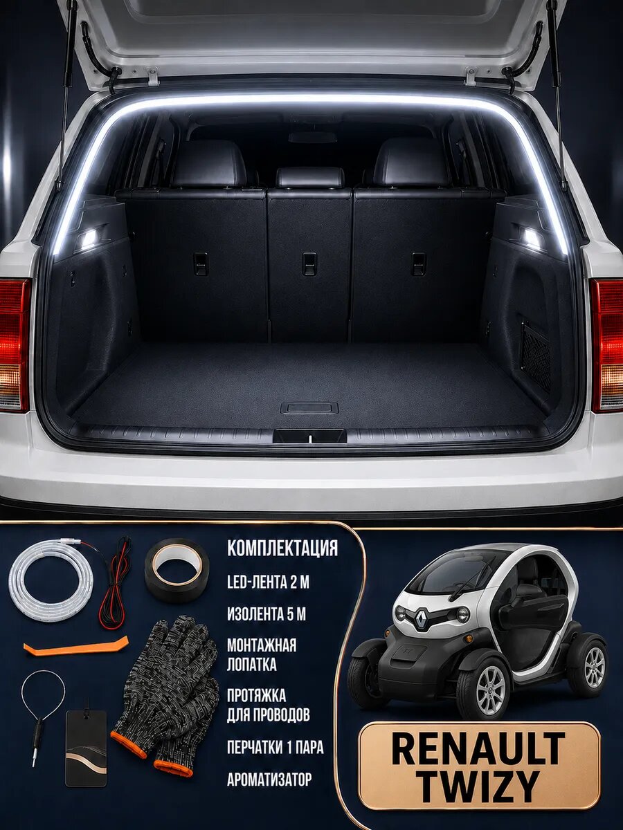 Светодиодная лента в багажник Renault Twizy