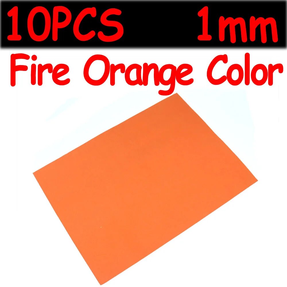 Wifreo листы пенопласта для мушек 10 шт 10PC 1mm Fire Orange