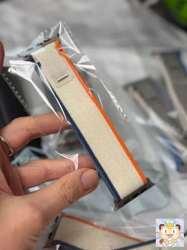 Нейлоновый браслет (Без коробки) Ultra Trail Loop Orange/Beige Natural M/L для Apple Watch ULTRA MG9R4ZM/A
