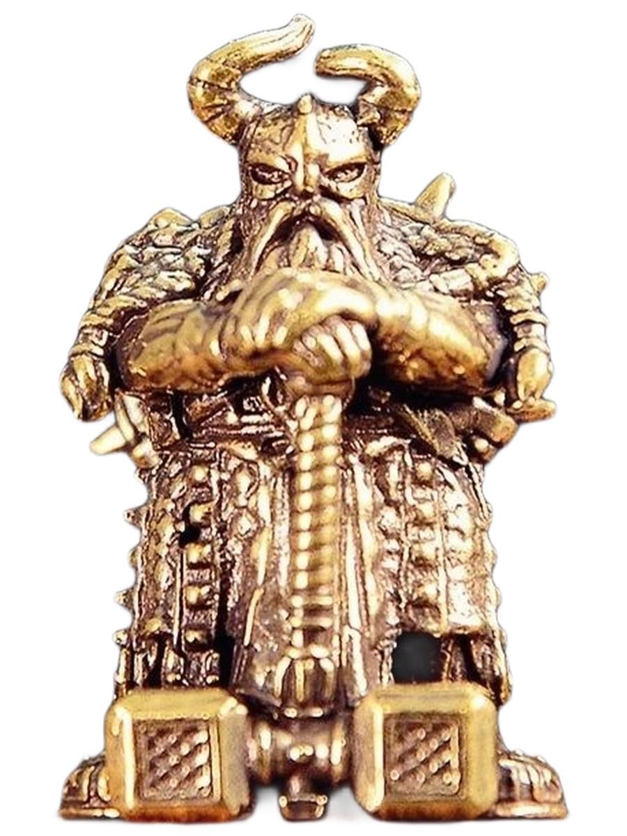Гном (дворф) воин. Dwarf. Фигурка коллекционная металлическая 33 мм. Миниатюра для настольных игр ДнД / Dungeons & Dragons, Pathfinder