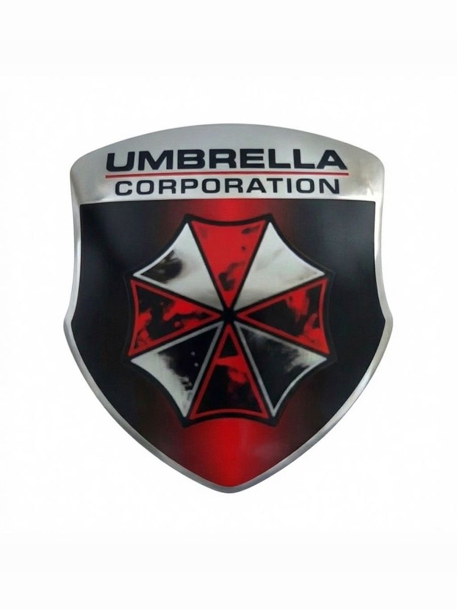 Наклейка шильдик на авто UMBRELLA (алюминий)