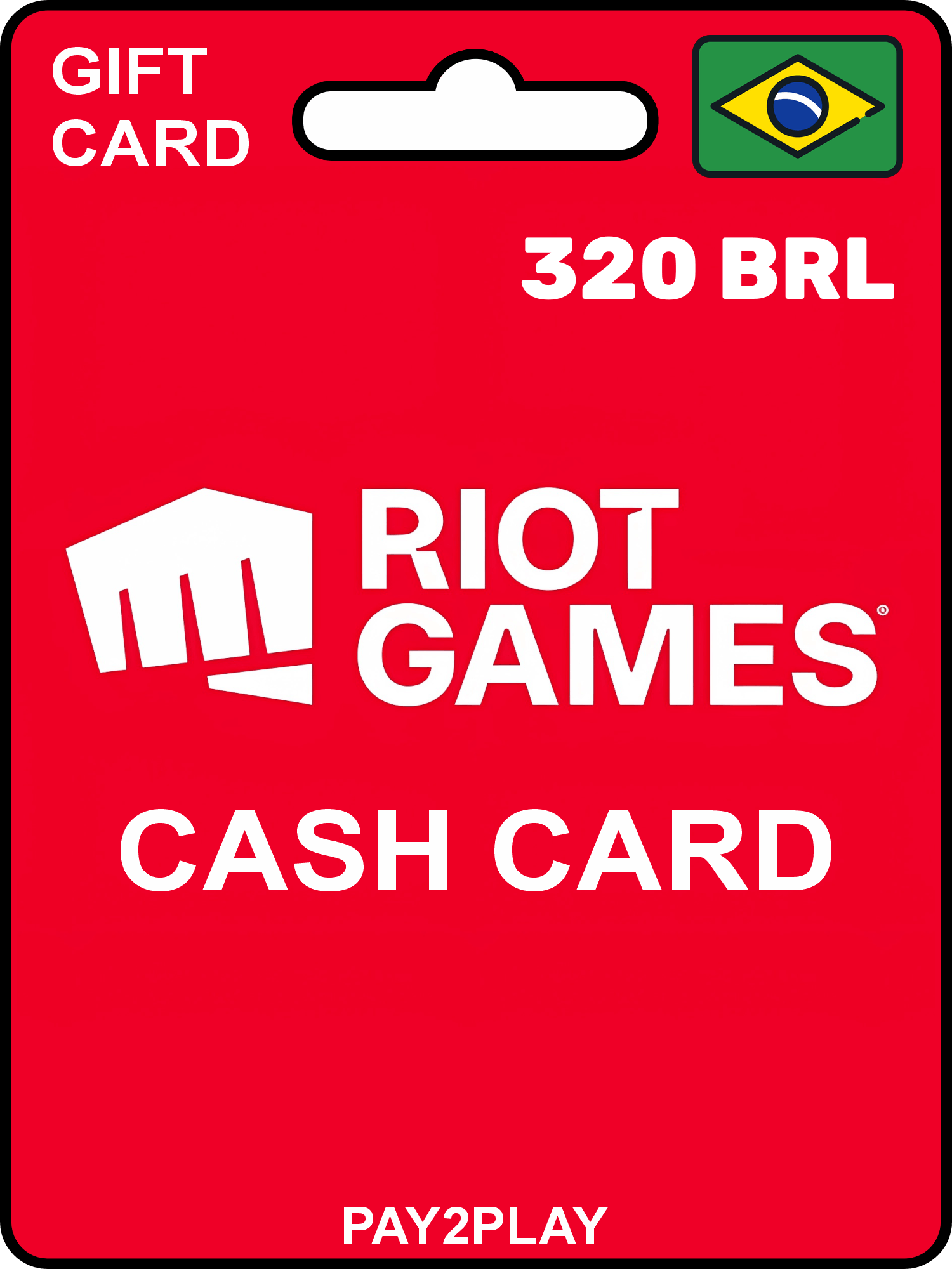 Подарочная карта Riot Games 320 BRL, Бразилия / цифровой код / Riot Cash Card Brazil, 320 BRL