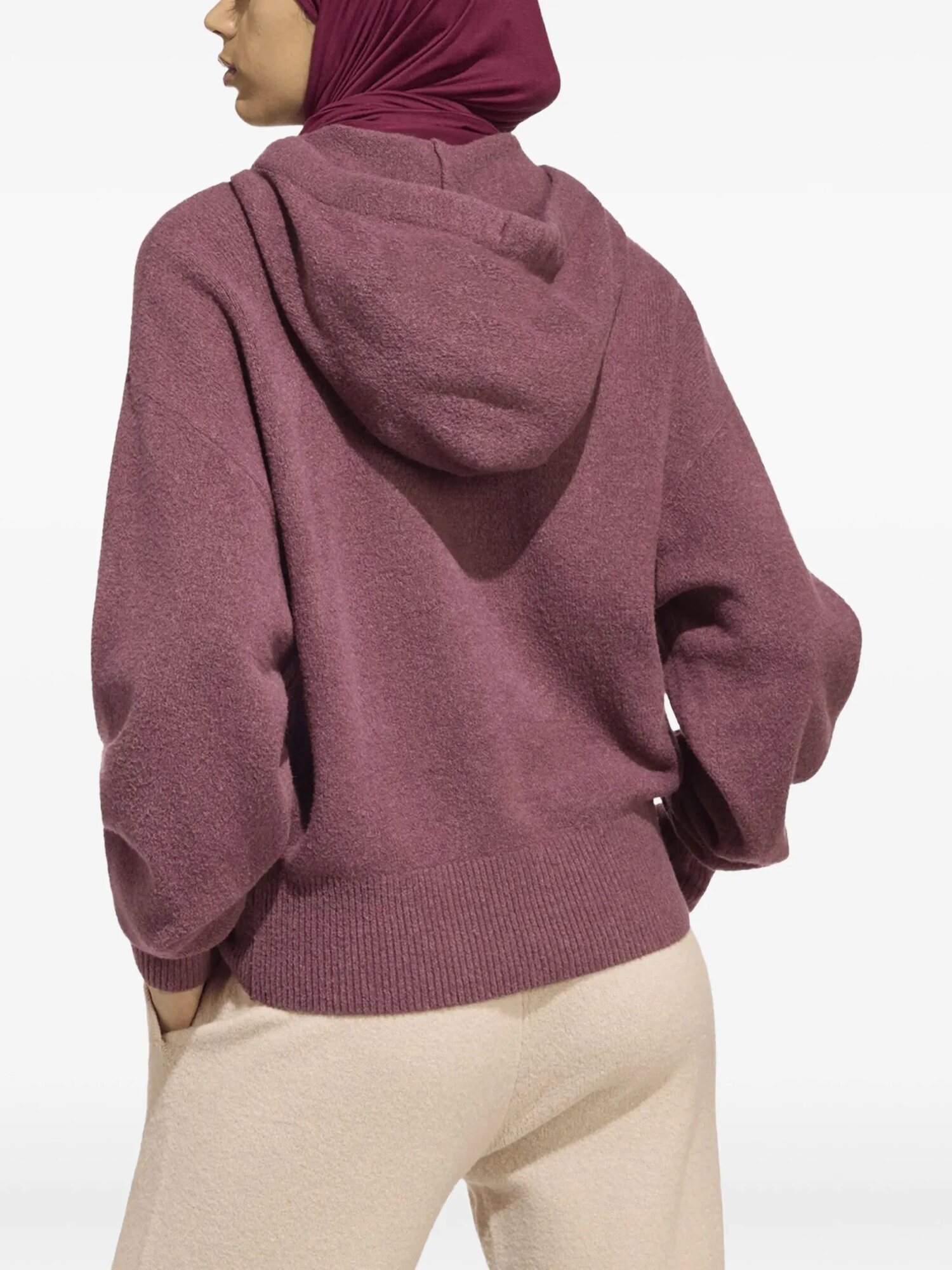Худи adidas Essentials knit hoodie, размер 16 UK, , фиолетовый — фото 1