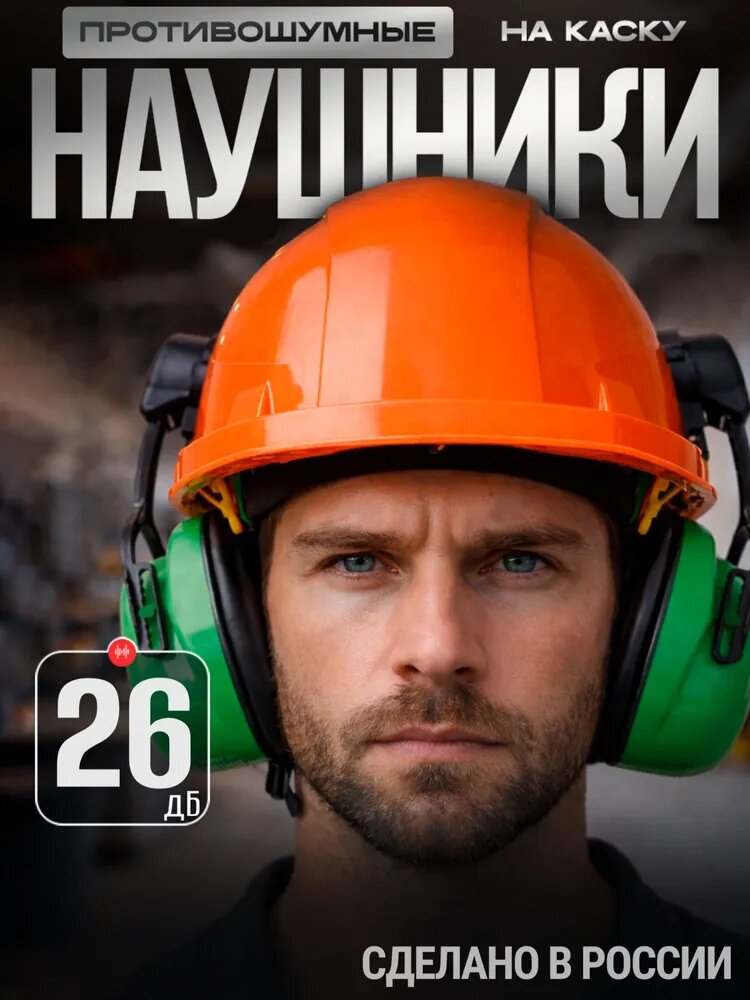 Наушники противошумные РОСОМЗ СОМЗ-25 Ямал, наушники на каску, 26 дБ, арт. 60250