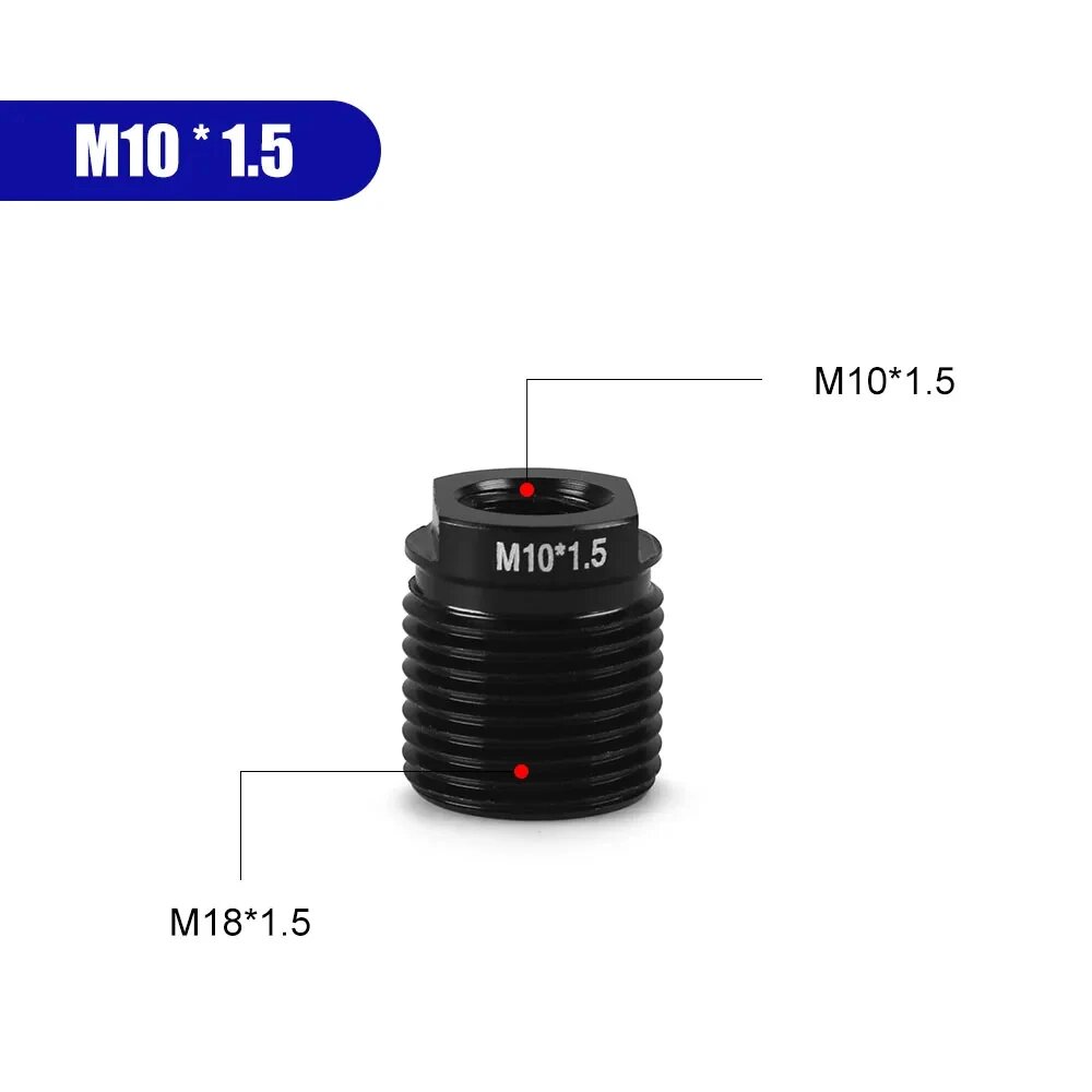 Адаптер резьбы M10x1.5, черный