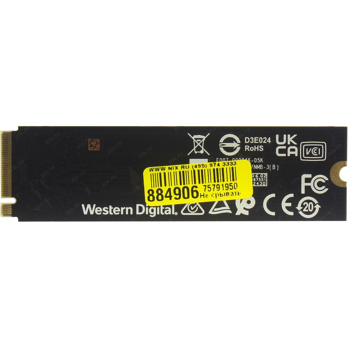Green SN3000 WDS100T4G0E 1 Тб M.2 PCI-E Gen4 x4 M.2 Type 2280 M Key кэш HMB (Host Memory Buffer), TBW 150 W:4200МБ/сек — фото 1