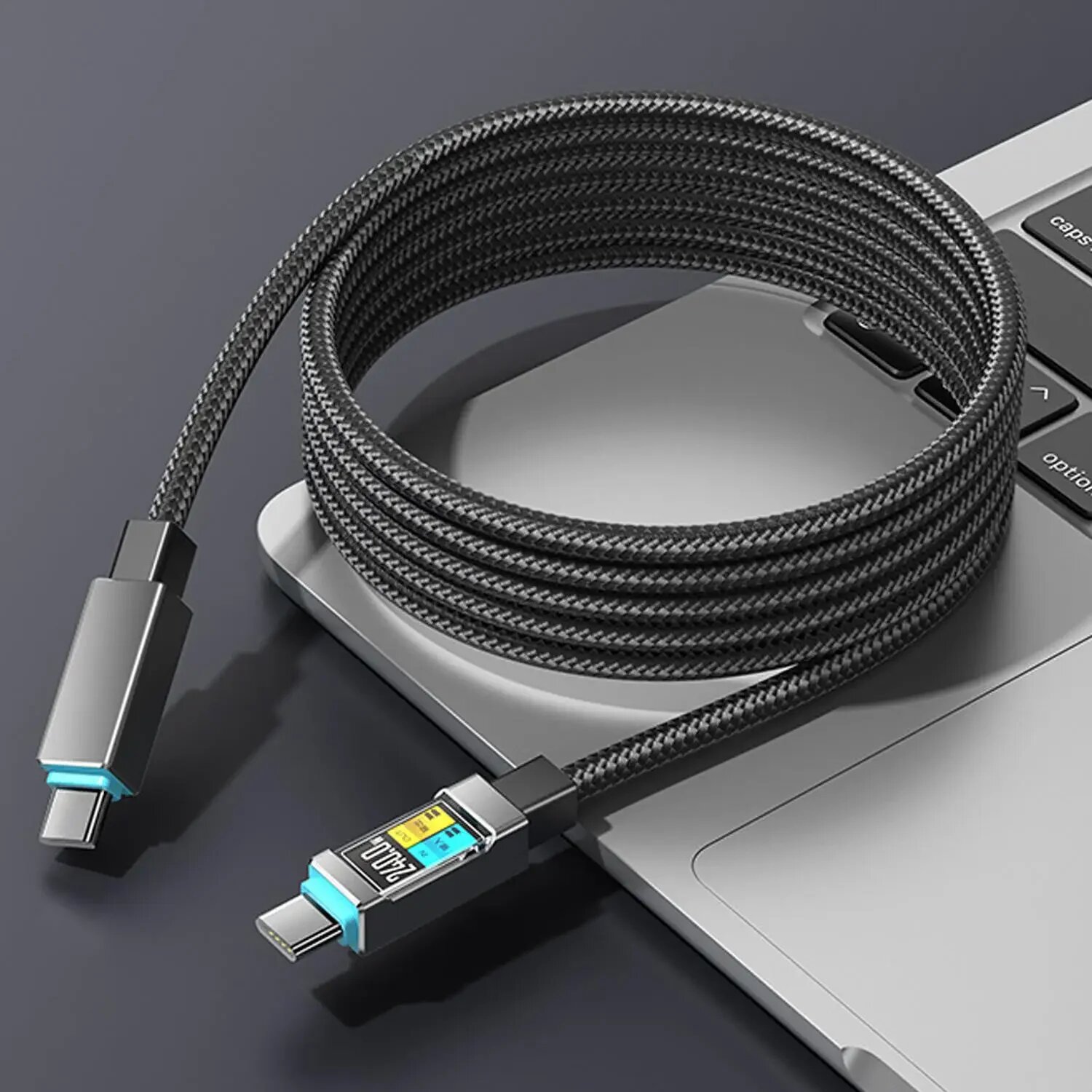 Высокоскоростной Кабель USB Type-C PD 240W Для Быстрой Зарядки И Передачи Данных, Двойной Разъем C-Jack, Совместим С iPhone 17