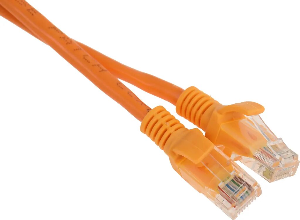 Патч-корд CABLEXPERT PP12-2M/O литой (molded), UTP, кат.5E, 2м, 4 пары, 26AWG, алюминий омедненный, многожильный, оранжевый