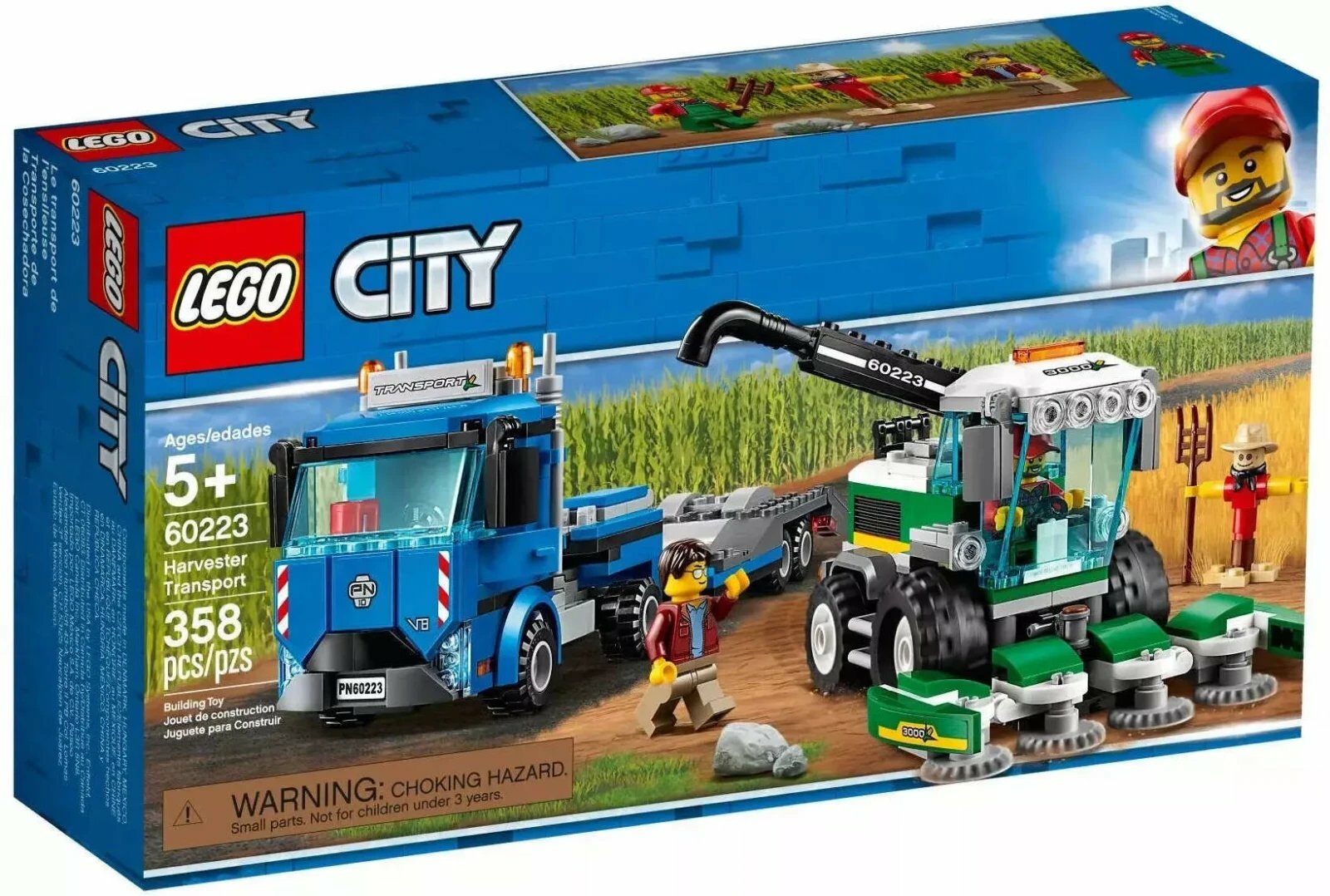 Конструктор LEGO CITY 60223 Транспортировщик для комбайнов