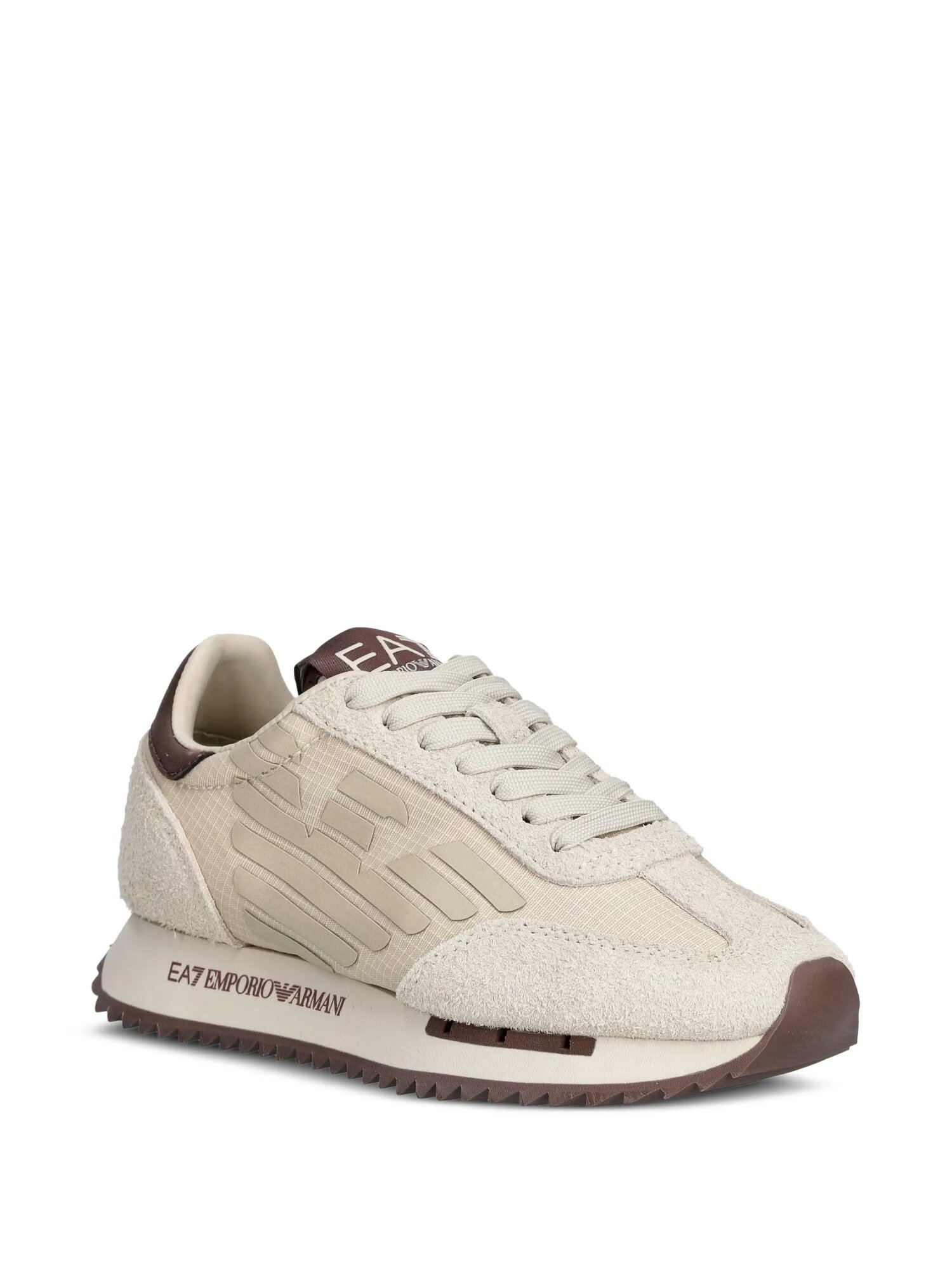 Кроссовки EA7 EMPORIO ARMANI Logo-patch panelled sneakers, размер 3.5 — фото 1