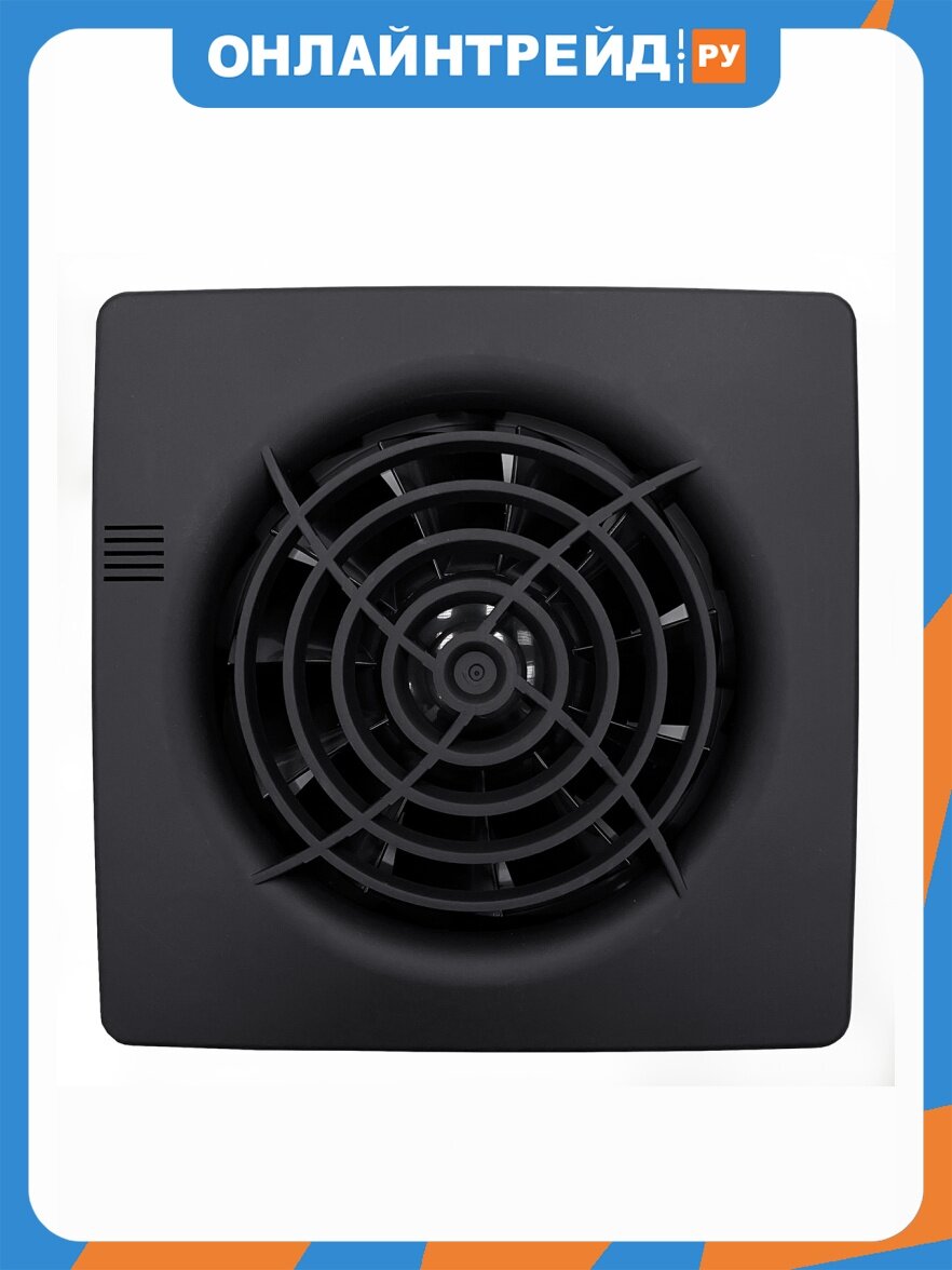 Накладной вентилятор с коротким патрубком Seicoi Floxy 100T Black (SMPS04-01T black)