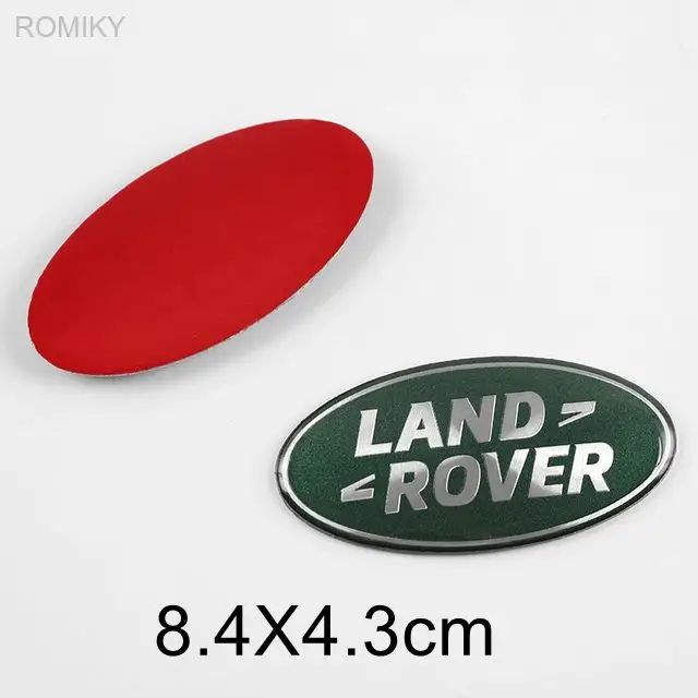 Логотип передней решетки или заднего багажника для Land Rover Range Rover Discovery Defender Freelander Evoque, Изменить наклейку на обратной стороне-8.4cm green