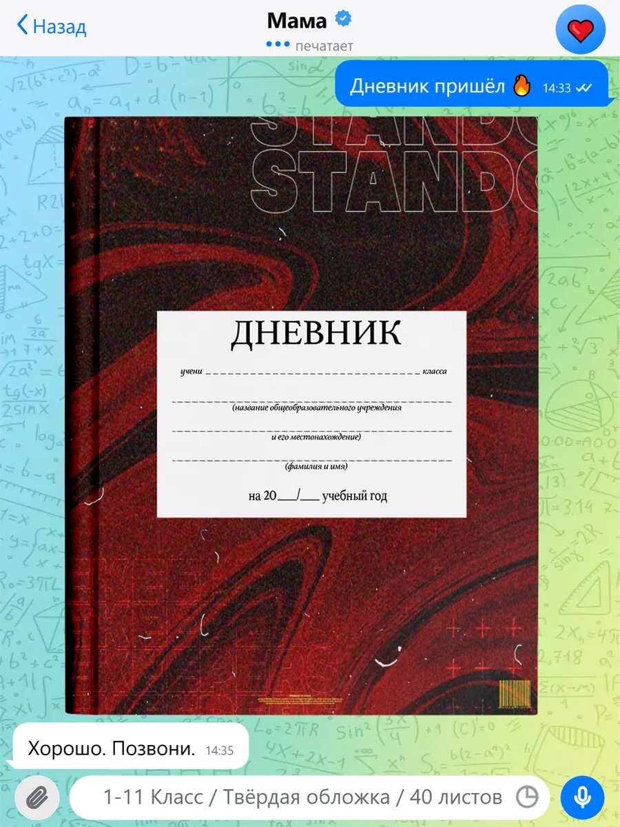 Школьный дневник с принтом y2k pinterest