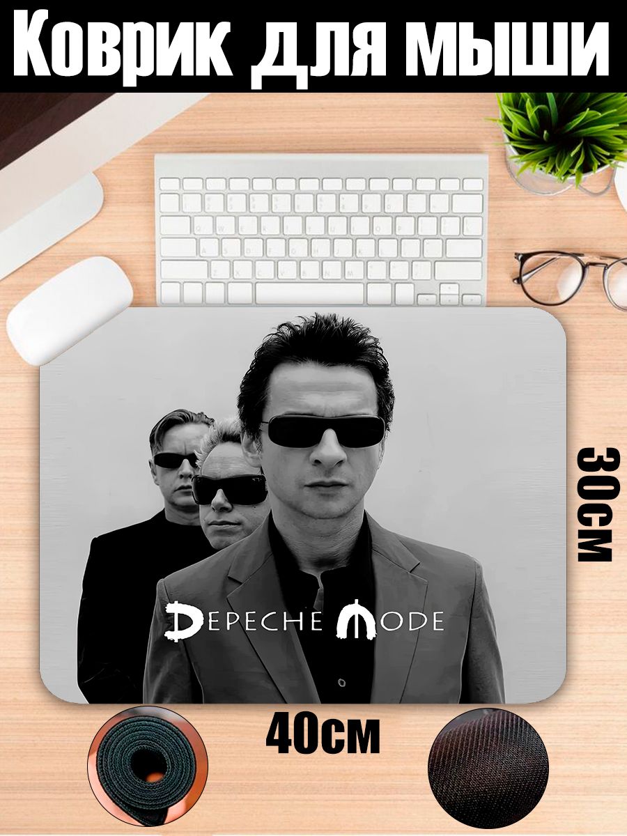 Игровой коврик для мыши размером 40x30 с принтом Depeche Mode