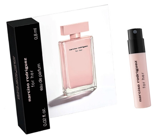 Нарциссо Родригез розовые парфюм 0.8 мл сэмпл для женщин - Narciso Rodriguez For Her Edp