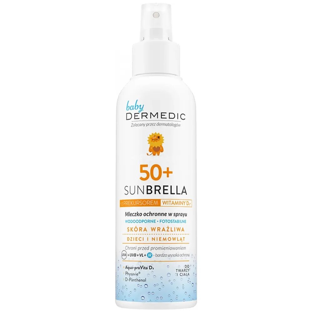 Защитное молочко-спрей Dermedic Sunbrella, для детей, SPF 50, 150 мл